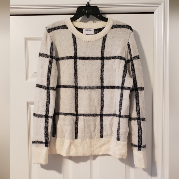 Old Navy | Sweaters | Windowpane Sweater | Poshmark